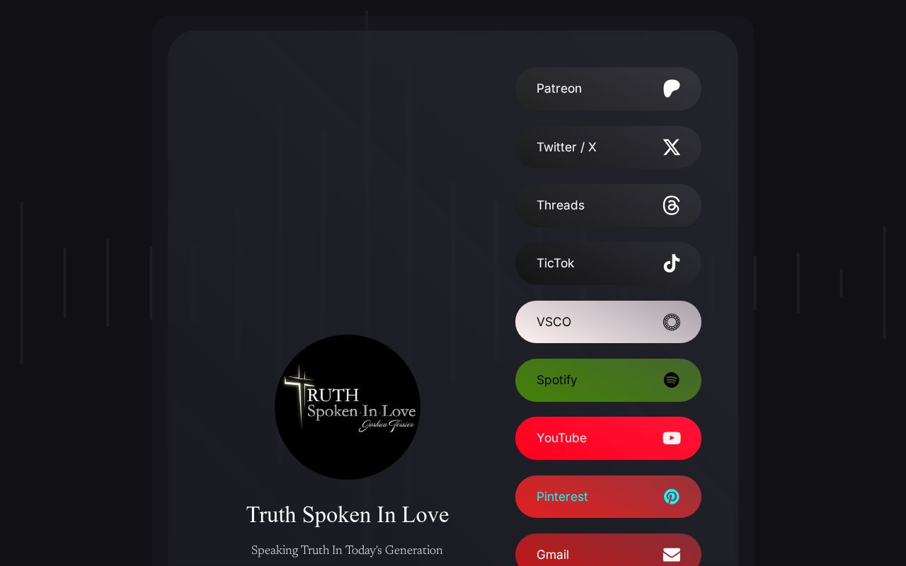 Truth Spoken In Love